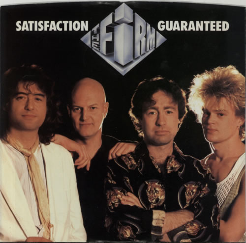 The Firm (Rock) Satisfaction Guaranteed US 7" vinyl single (7 inch ...