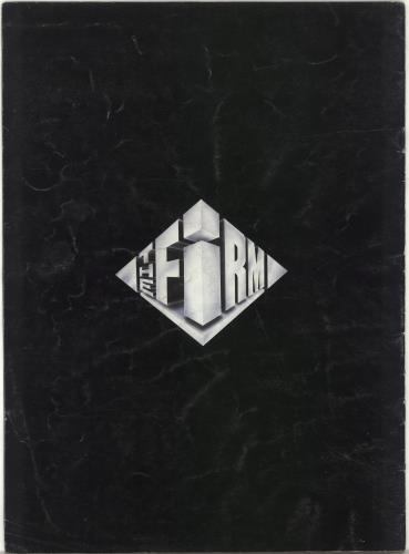 The Firm (Rock) The Firm - EX UK tour programme (694334) TOUR PROGRAMME