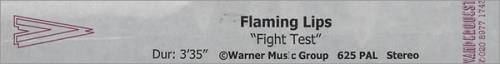 The Flaming Lips Fight Test UK Promo video (VHS or PAL or NTSC) (243105)