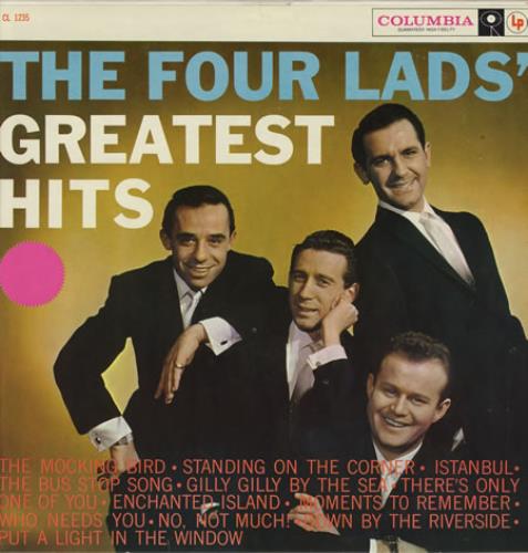 The Four Lads Greatest Hits US vinyl LP album (LP record) (381997)