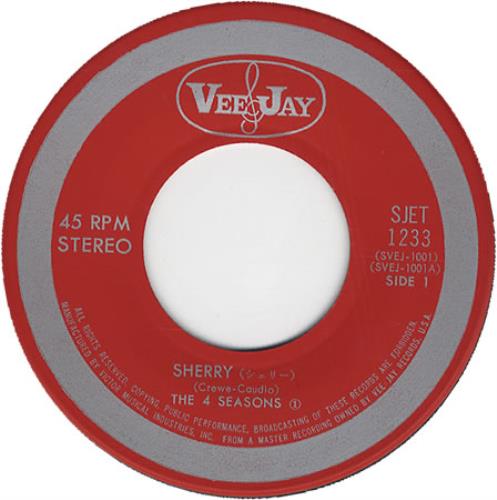 The Four Seasons Sherry Japanese 7" vinyl single (7 inch record / 45 ...