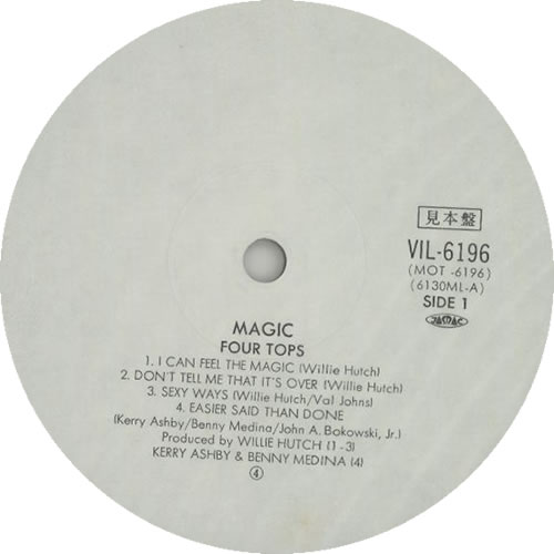The Four Tops Magic Japanese Promo vinyl LP album (LP record) (630466)