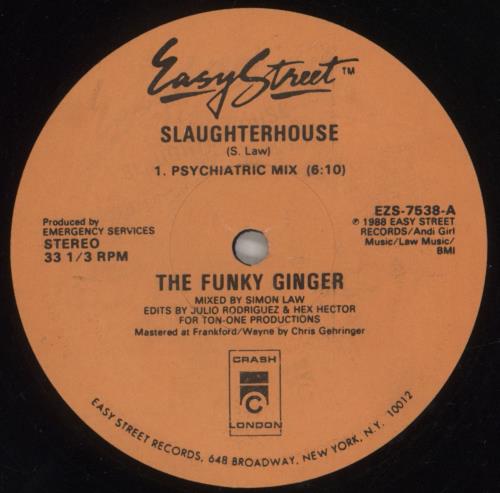The Funky Ginger Slaughterhouse US 12" vinyl single (12 inch record ...