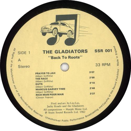 The Gladiators (Reggae) Back To Roots UK vinyl LP album (LP record ...