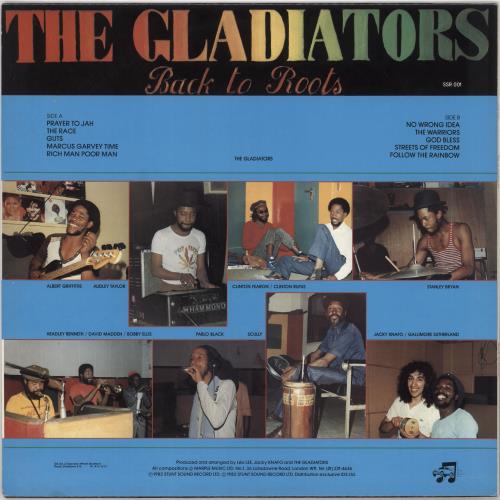 The Gladiators (Reggae) Back To Roots UK vinyl LP album (LP record ...