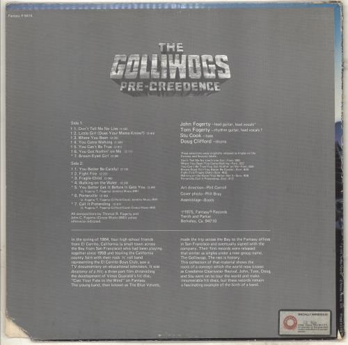 The Golliwogs Pre-Creedence US vinyl LP album (LP record) (718406)