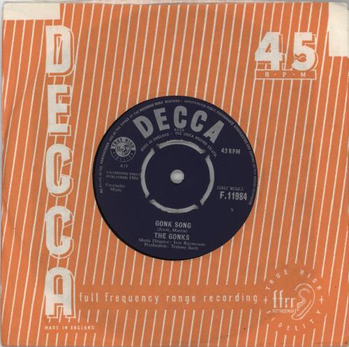 The Gonks Gonk Song UK 7" vinyl single (7 inch record / 45) (772194)