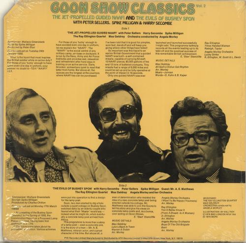 The Goons Goon Show Classics Vol. 2 US vinyl LP album (LP record) (694219)