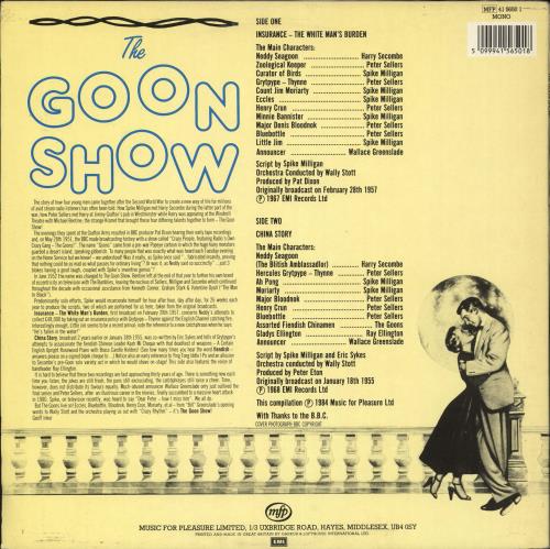 The Goons The Goon Show UK vinyl LP album (LP record) (709565)