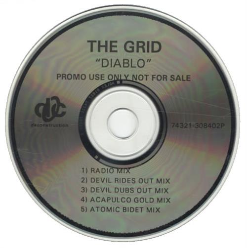 The Grid Diablo UK Promo CD single (CD5 / 5") (71125)