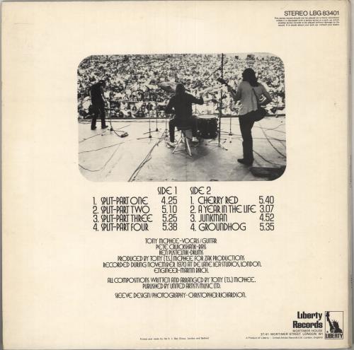 The Groundhogs Split - 1st UK vinyl LP album (LP record) (580731)