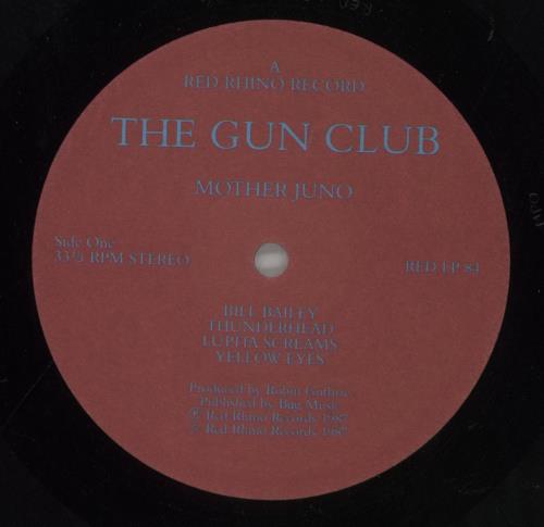 The Gun Club Mother Juno UK vinyl LP album (LP record) (127198)