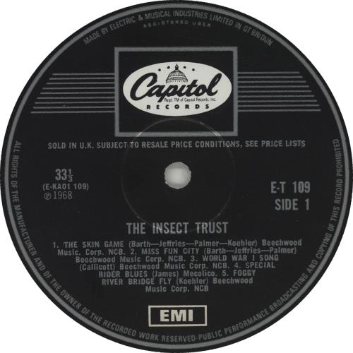 The Insect Trust The Insect Trust - 1st UK vinyl LP album (LP record ...