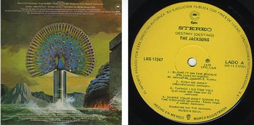 The Jackson Five Destiny Mexican vinyl LP album (LP record) (231210)