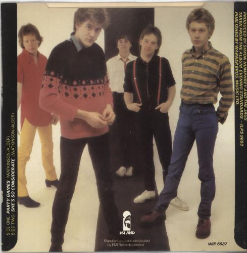 The Jags Party Games UK 7" vinyl single (7 inch record / 45) (701725)