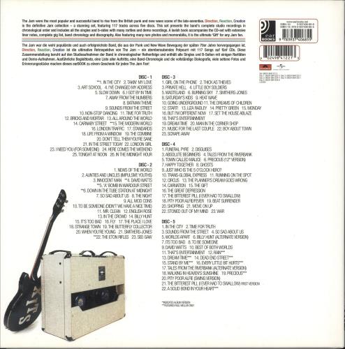 The Jam Direction, Reaction, Creation UK 5-CD album set (726879)