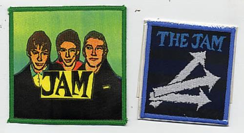 The Jam Set Of 2 Promo Sew On Patches UK badge (279790)
