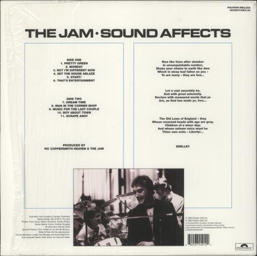 The Jam Sound Affects - 180gm Vinyl UK vinyl LP album (LP record) (772448)