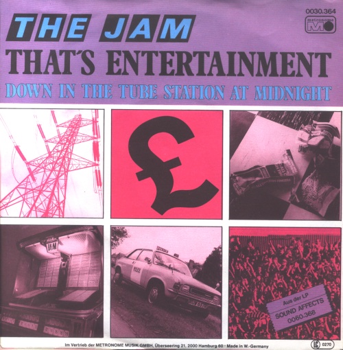 The Jam That's Entertainment - EX German 7" vinyl single (7 inch record ...