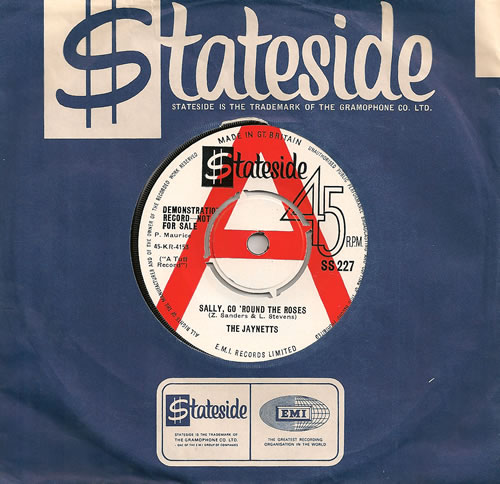 The Jaynetts Sally Go Round The Roses UK Promo 7" vinyl single (7 inch ...