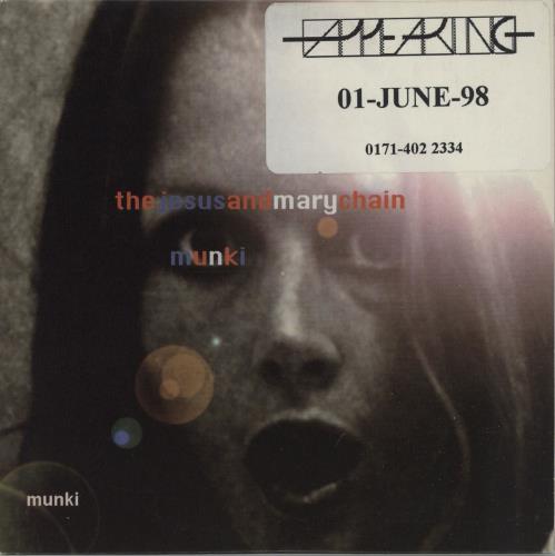 The Jesus & Mary Chain Munki UK Promo CD album (CDLP) (111176)