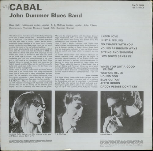 The John Dummer Blues Band Cabal UK vinyl LP album (LP record) (527861)