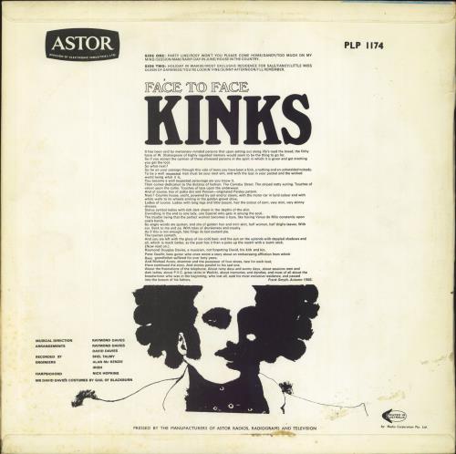 The Kinks Face To Face Australian vinyl LP album (LP record) (802342)