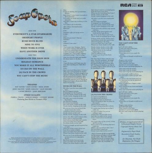 The Kinks Soap Opera - EX UK vinyl LP album (LP record) (788118)