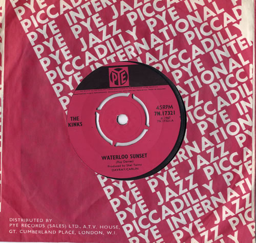 The Kinks Waterloo Sunset - 4pr UK 7" vinyl single (7 inch record / 45 ...