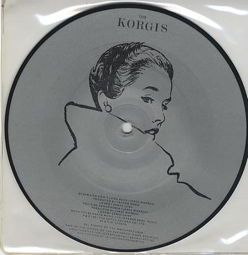 The Korgis Don't Look Back UK 7" vinyl picture disc (7 inch picture ...