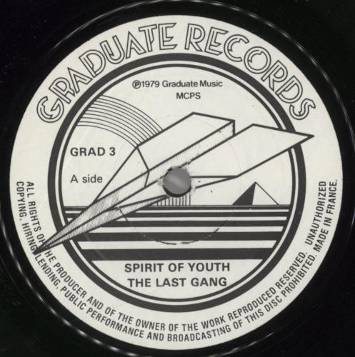 The Last Gang Spirit Of Youth French 7" vinyl single (7 inch record ...