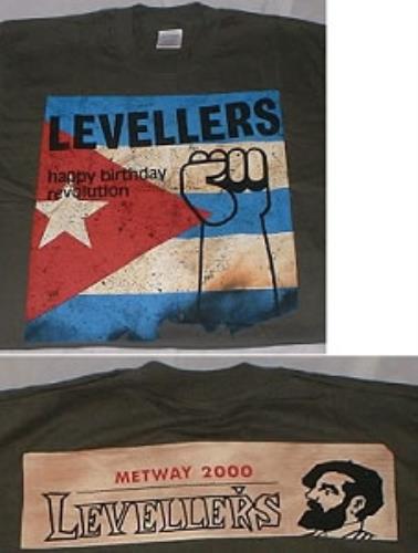The Levellers Happy Birthday Revolution UK Promo t-shirt (168698)