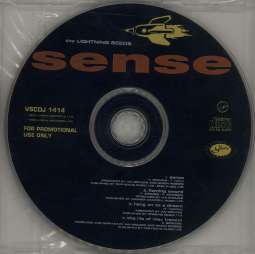 The Lightning Seeds Sense UK Promo CD single (CD5 / 5") (87200)
