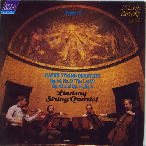 The Lindsay String Quartet Haydn String Quartets Live At The Wigmore Hall UK 3-LP vinyl record ...
