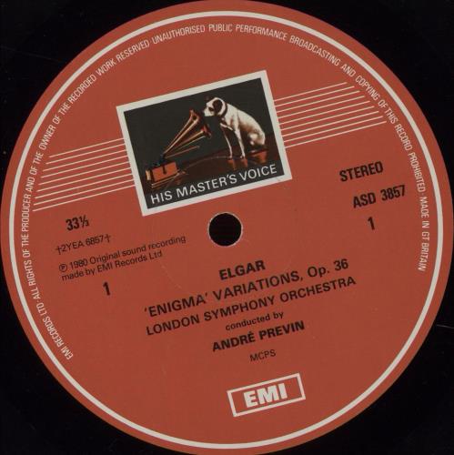 The London Symphony Orchestra Elgar: Enigma Variations / Vaughan Williams: The Wasps / Fantasia ...