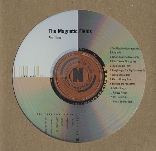 The Magnetic Fields Realism US Promo CD album (CDLP) (497946)
