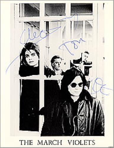 The March Violets Signed Photo UK Promo photograph (206150) AUTOGRAHED PHOT