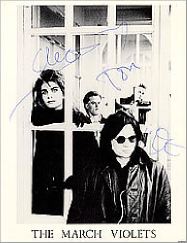 The March Violets Signed Photo UK Promo photograph (206150) AUTOGRAHED PHOT