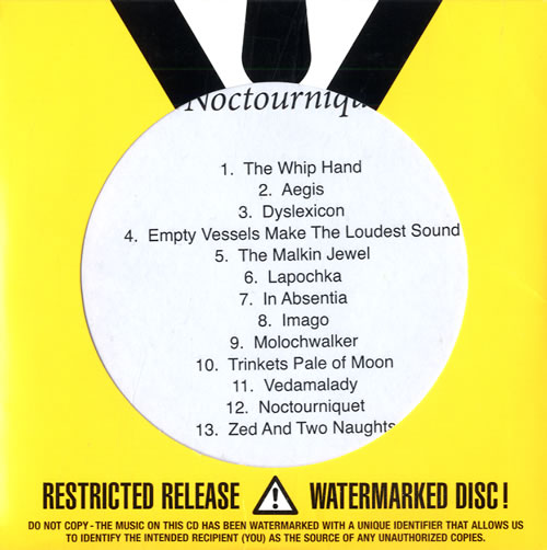 The Mars Volta Noctourniquet US Promo CD-R acetate (561966)