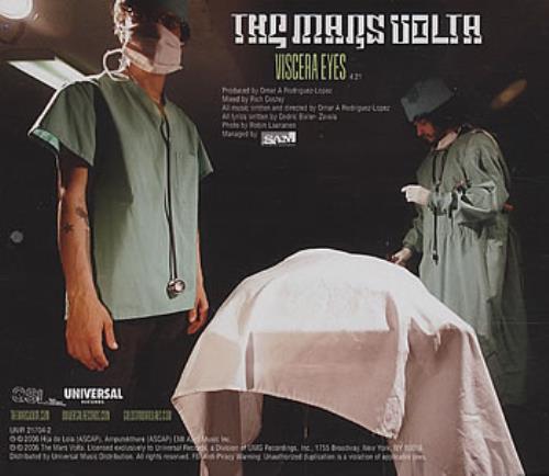 The Mars Volta Viscera Eyes US Promo CD single (CD5 / 5") (379589)