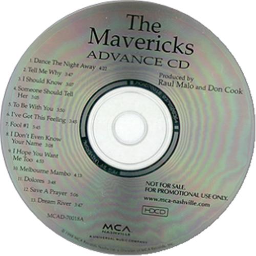 The Mavericks The Mavericks US Promo CD album (CDLP) (276437)