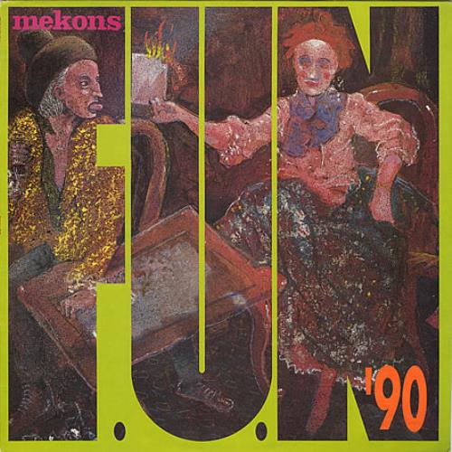 The Mekons F.U.N. '90 UK vinyl LP album (LP record) (401310)