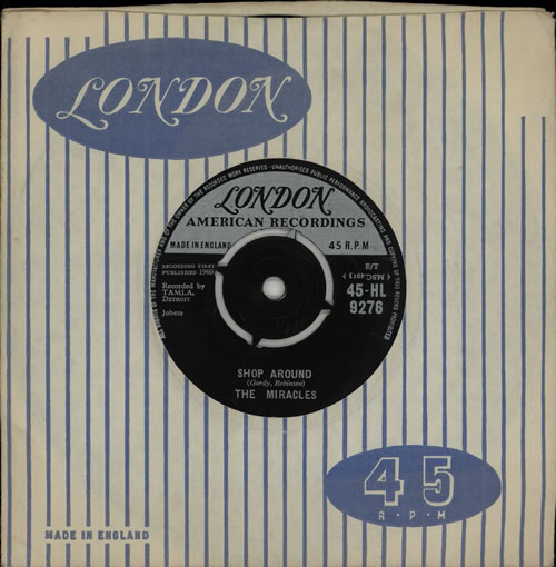 The Miracles Shop Around UK 7" vinyl single (7 inch record / 45) (572046)