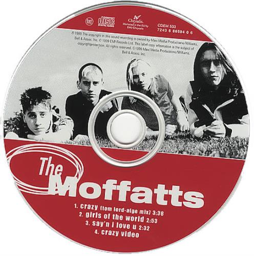 The Moffatts Crazy UK CD single (CD5 / 5") (388396)