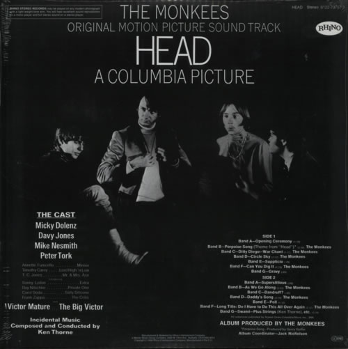 The Monkees Head - 180gm - Sealed UK vinyl LP album (LP record) (585286)