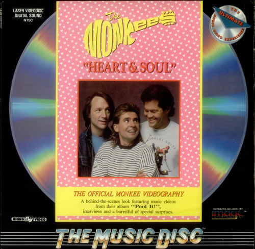 The Monkees Heart & Soul Japanese laserdisc / lazerdisc (544322)