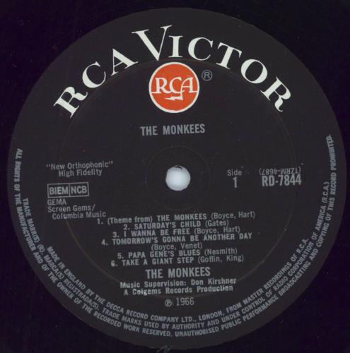 The Monkees The Monkees - 1st UK vinyl LP album (LP record) (58578)