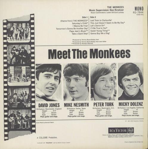 The Monkees The Monkees - 1st UK vinyl LP album (LP record) (58578)