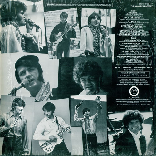 The Monkees The Monkees Present US vinyl LP album (LP record) (474854)