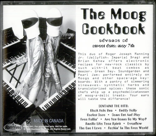 The Moog Cook Book The Moog Cookbook US Promo CD album (CDLP) (504281)
